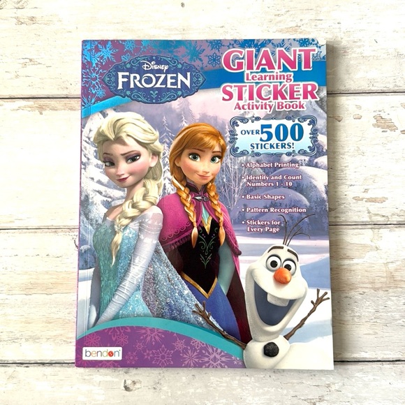 Disney | Toys | Disney Frozen Giant Learning Sticker Activity Book 50 ...